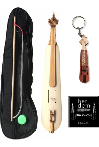 Herdem Müzik Kemençe (Kılıf+Yay+Reçine+Takım Tel+Kemençe Anahtarlık)