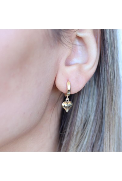 Değerli Kuyumculuk Kalp Küpe