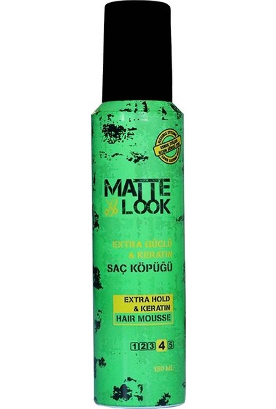Matte Look Extra Güçlü Saç Köpüğü 150 ML Matte Look Extra Güçlü Saç Köpüğü 150 ML