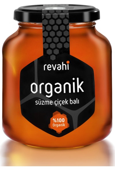Revahi Organik Süzme Çiçek Balı 450 gr