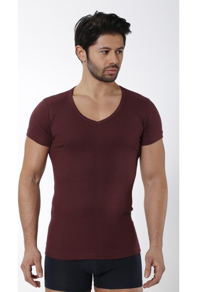 Elegant Öztaş Underwear 1049-A Erkek Ribana V Yaka Fanila Elegant Öztaş Underwear 1049-A Erkek Ribana V Yaka Fanila