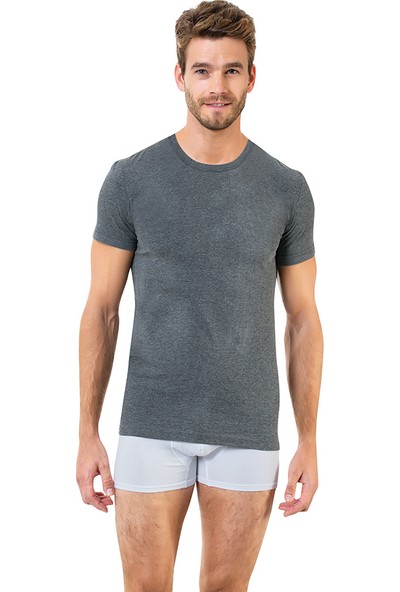 Elegant Öztaş Underwear 1066-A Erkek Tişört Yaka Fanila