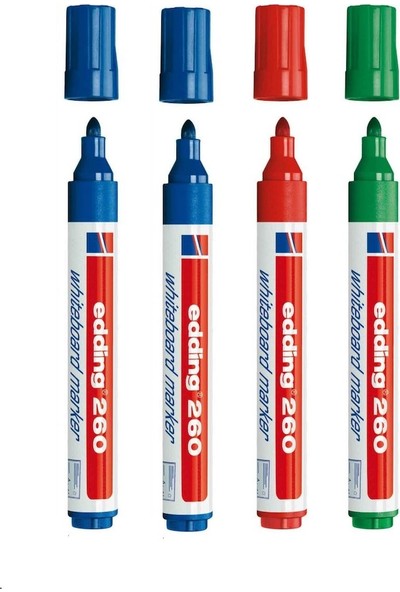 Edding 260 Beyaz Tahta Kalemi 4'lü Set