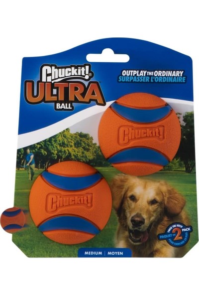 Chuckit Chuckit! Ultra Ball 2'li Köpek Oyun Topu Orta Boy Chuckit Chuckit! Ultra Ball 2'li Köpek Oyun Topu Orta Boy