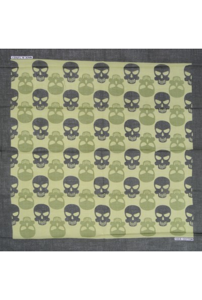Tedz Collection Khaki Skull Kare Bandana Tedz Collection Khaki Skull Kare Bandana