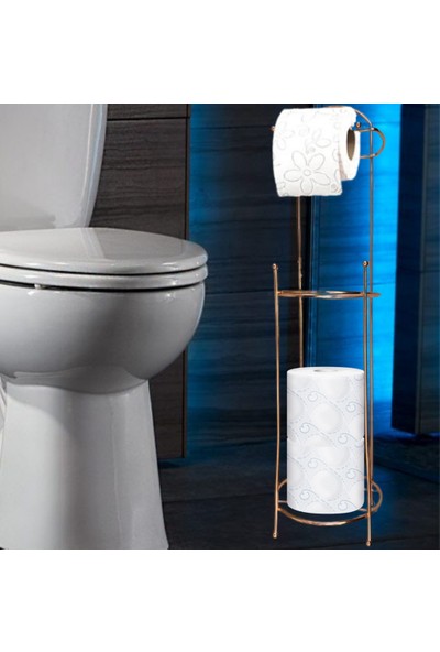 Rozgold Gold Ayaklı Tuvalet Kağıtlığı Wc Kağıtlık Yedekli Tuvalet Paslanmaz Çelik Tuvalet Kağıtlık Rozgold Gold Ayaklı Tuvalet Kağıtlığı Wc Kağıtlık Yedekli Tuvalet Paslanmaz Çelik Tuvalet Kağıtlık