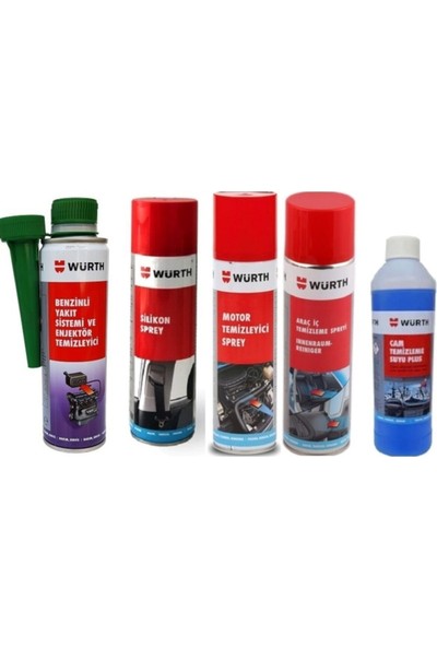 Würth 5 Parça Benzinli Oto Bakım Seti
