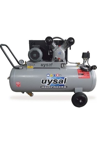 Uysal P13-501 8 Bar 500 Litre 7,5 Hp Pistonlu Kompresör, Panolu 900 Lt/dk
