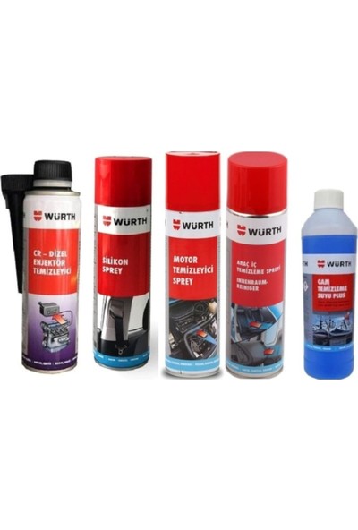 Würth Dizel 5 Parça Oto Bakım Seti Würth Dizel 5 Parça Oto Bakım Seti