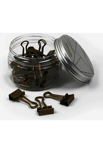 Pyrus Metallic Yassı Kavanoz 25'li Bronz