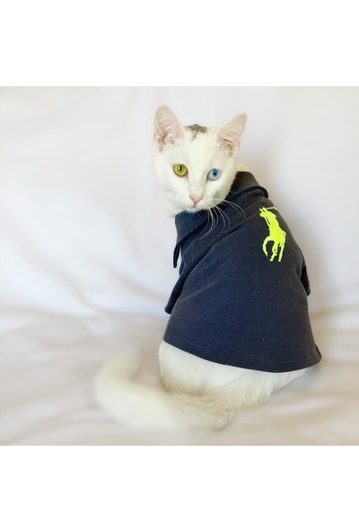 Kemique Rl Grey Neon Polo Yaka Tişört Kedi Kıyafeti Kedi Elbisesi Kemique Rl Grey Neon Polo Yaka Tişört Kedi Kıyafeti Kedi Elbisesi