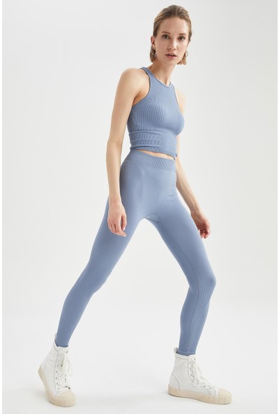 DeFacto Fitilli Yüksek Bel Dikişsiz Sporcu Taytı T7492AZ21SP DeFacto Fitilli Yüksek Bel Dikişsiz Sporcu Taytı T7492AZ21SP