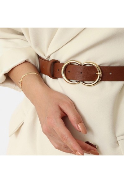 BellaVino Kadın Tokalı Siyah Kemer R600ST