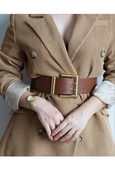 BellaVino Kadın Gold Tokalı Kemer R56488
