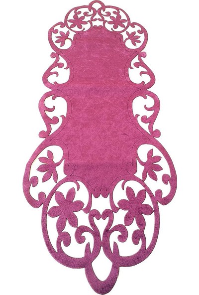 Çeyiz Diyarı Magnolia Kadife Runner Mürdüm