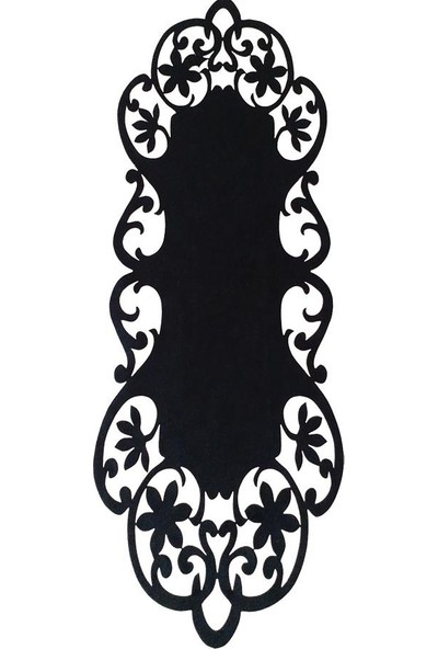 Çeyiz Diyarı Magnolia Kadife Runner Siyah Çeyiz Diyarı Magnolia Kadife Runner Siyah