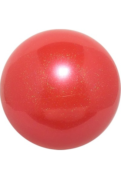 Gymo Jimnastik Topu 16 cm Simli Kırmızı