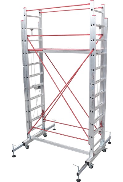 Vizyon 3+3 Toplam 6 Metre Açılabilen Aluminyum Iskele Vizyon 3+3 Toplam 6 Metre Açılabilen Aluminyum Iskele