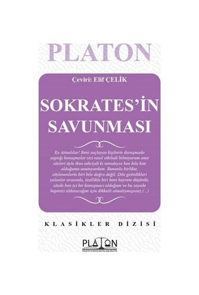 Sokrates'in Savunması - Platon (Eflatun)