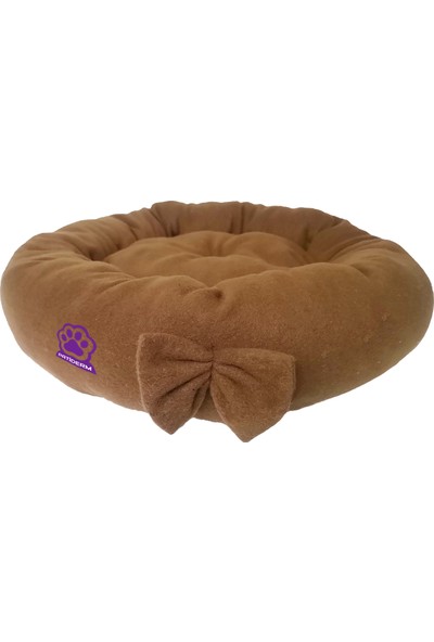 Patiderm Polar Simit Kedi Yatağı & Küçük Irk Köpek Yatağı - Kahverengi - 50CM Patiderm Polar Simit Kedi Yatağı & Küçük Irk Köpek Yatağı - Kahverengi - 50CM