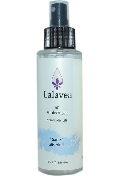 Lalavea Sade Kolonya ,Parfümsüz Koku Hassasiyeti Olanlar Için, Nemlendiricili 100 ml Çanta Boy