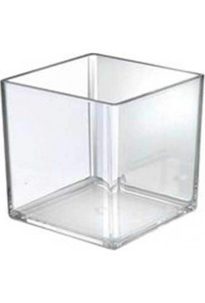 OEM Mika Şeffaf Büyük Kare Fanus 17X17X17 cm OEM Mika Şeffaf Büyük Kare Fanus 17X17X17 cm