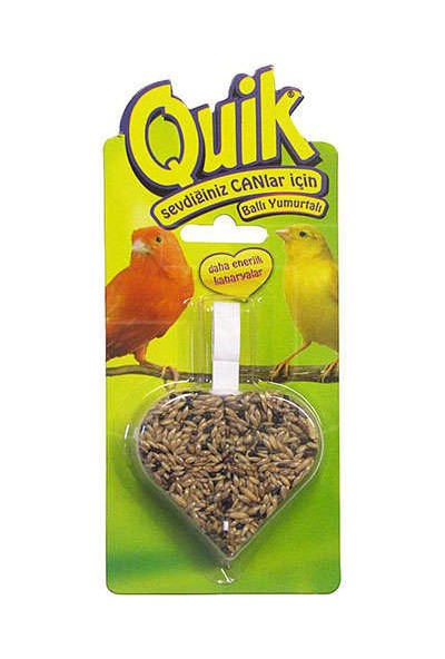Quik Kanarya Ballı Yumurtalı Kalp Krakeri 40 gr Quik Kanarya Ballı Yumurtalı Kalp Krakeri 40 gr