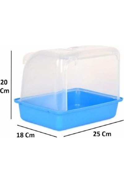 OEM Papağan Için Büyük Boy Kuş Banyoluk 25X18 cm