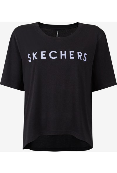 Skechers Graphic Tee W Crew Neck T-Shirt Kadın Siyah Tshirt - S211161-001