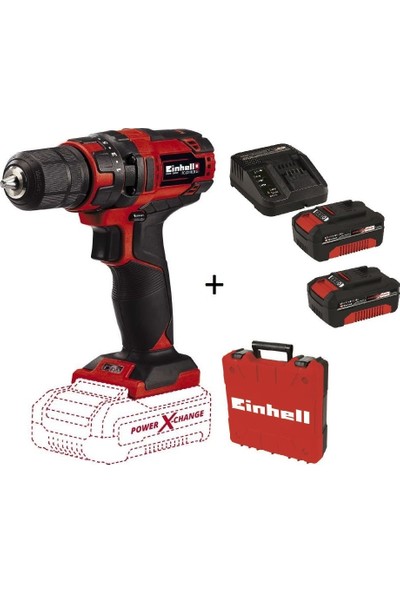 Einhell Tc-Cd 18/35 Li (2x4 Ah Starter Kit) 18 V Akülü Matkap Çantalı Einhell Tc-Cd 18/35 Li (2x4 Ah Starter Kit) 18 V Akülü Matkap Çantalı