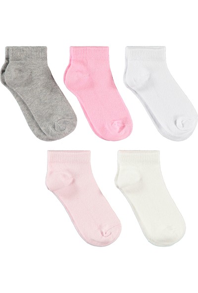 Civil Girls Kız Çocuk 5'li Çorap Set 2-12 Yaş Ekru