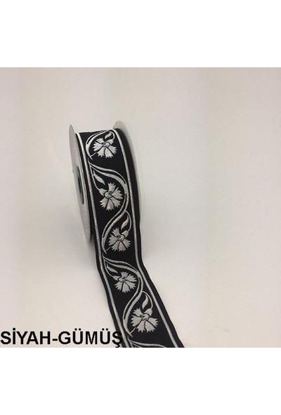 Fantastic 35070 Bordür Şerit Siyah Gümüş