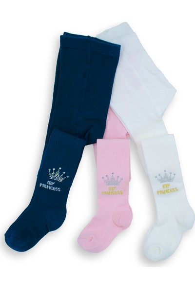 Belyy Socks Kız Çocuk Külotlu Çorap Prıncess Desenli Belyy Socks Kız Çocuk Külotlu Çorap Prıncess Desenli