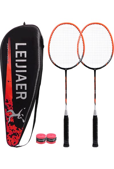 Leijiaer 2'li Entegre Badminton Raket Profesyonel Karbon Kompozit Leijiaer 2'li Entegre Badminton Raket Profesyonel Karbon Kompozit