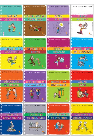 Çıtır Çıtır Felsefe 16 Kitap Set - Beden ve Akıl - Yaşam ve Ölüm - Mutluluk ve Mutsuzluk - Cesarete ve Korku - Doğa ve Kirlilik - Oğlanlar ve Kızlar - Iyi ve Kötü - Zaman Çok ve Zaman Yok Çıtır Çıtır Felsefe 16 Kitap Set - Beden ve Akıl - Yaşam ve Ölüm - Mutluluk ve Mutsuzluk - Cesarete ve Korku - Doğa ve Kirlilik - Oğlanlar ve Kızlar - Iyi ve Kötü - Zaman Çok ve Zaman Yok