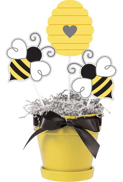 Parti Dünyası Bal Arısı Masa Orta Süsü Çubukları 3 Adet