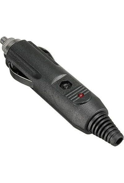 Wozlo 12 V Oto Araç Çakmak Fişi Erkek Sigortalı Ledli Seyyar Kablo Tip