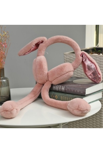 Yoyoso Kulakları Hareket Eden Tavşan Kulaklık Pembe