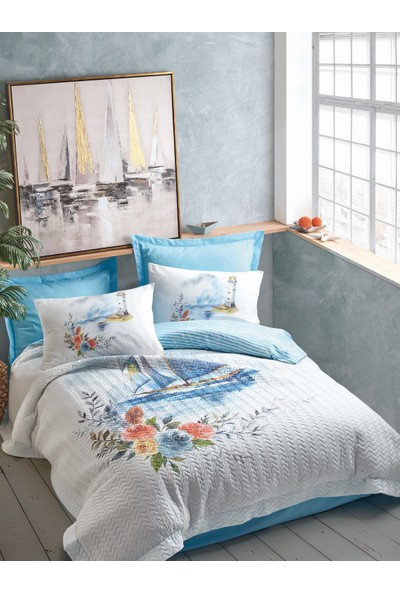 Cotton Box Maritime Morgan Mavi Tek Kişilik Complete Set Cotton Box Maritime Morgan Mavi Tek Kişilik Complete Set