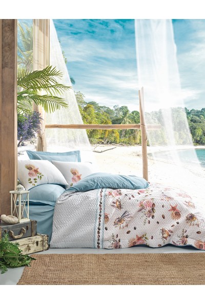 Cotton Box Maritime Pebbly Mavi Tek Kişilik Complete Set Cotton Box Maritime Pebbly Mavi Tek Kişilik Complete Set