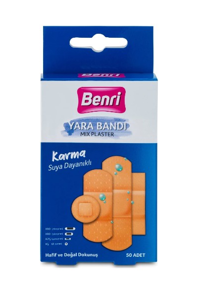 Benri Yara Bandı Karma 50'li Benri Yara Bandı Karma 50'li