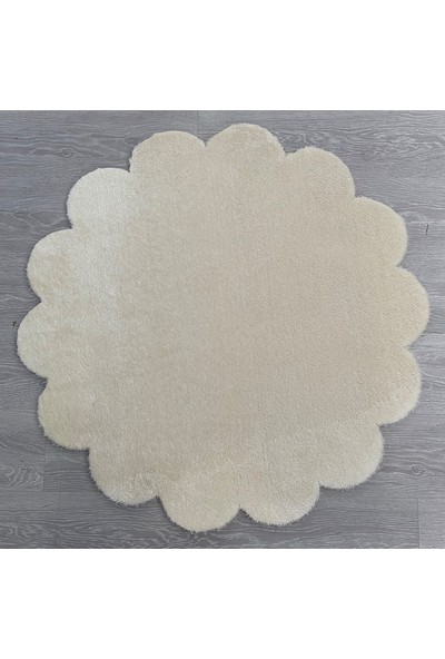 ERDEMİR HALI Krem Kaymaz Taban Dekoratif Post(Peluş) Halı 100 x 100 ERDEMİR HALI Krem Kaymaz Taban Dekoratif Post(Peluş) Halı 100 x 100