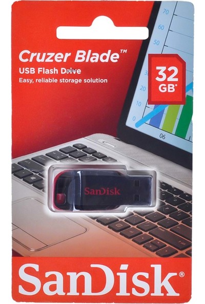Sandisk Cruzer Blade 32 GB USB 2.0 USB Bellek Sandisk Cruzer Blade 32 GB USB 2.0 USB Bellek