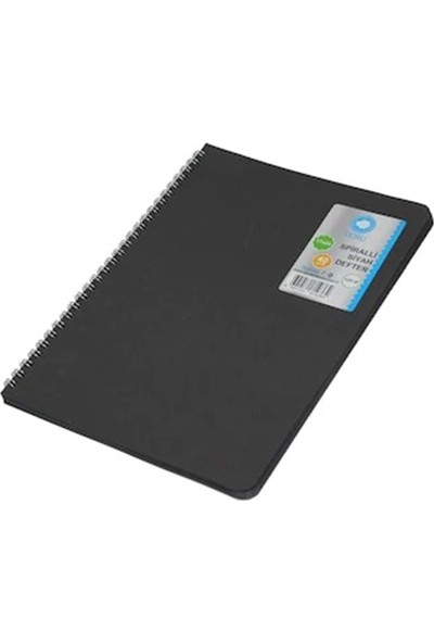 Doru Spiralli Siyah Defter 17 x 24 cm