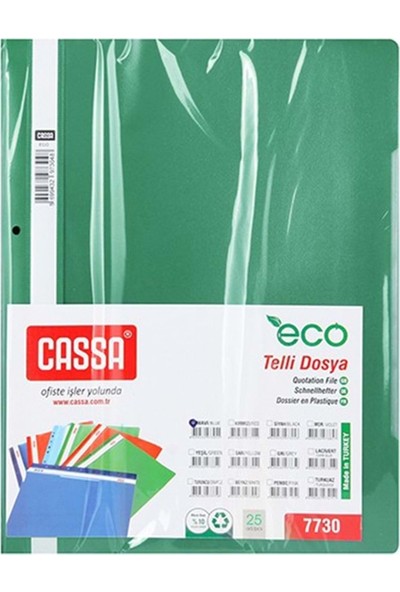 Cassa Telli Dosya Yeşil