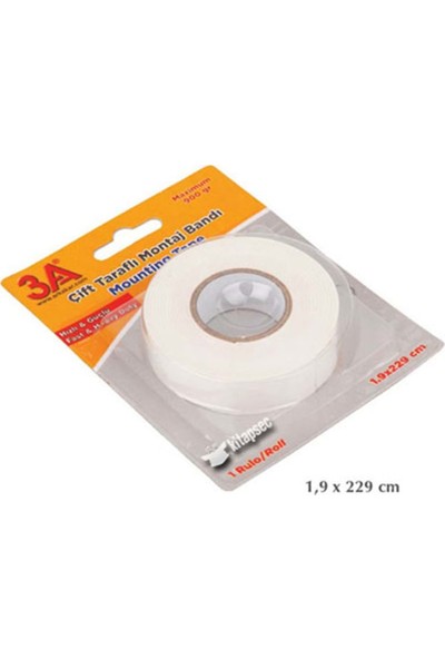 3A Çift Taraflı Bant 2,4 x 250 cm