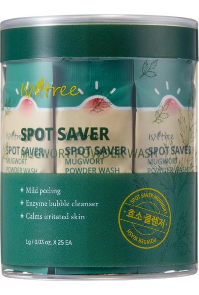 Isntree Spot Saver Mugwort Powder Wash 25 x 1 gr