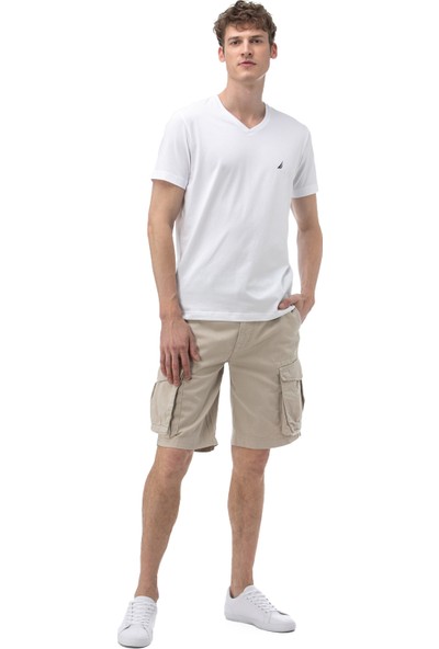 Nautıca Erkek Krem Bermuda Şort B01022T.14S