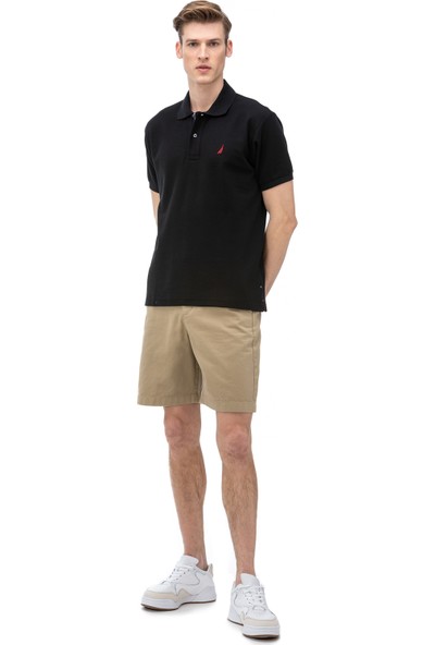 Nautıca Erkek Bej Chıno Slım Fıt Bermuda Şort B71001T.2TK