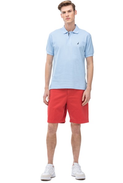 Nautıca Erkek Kırmızı Slım Fıt Chıno Bermuda Şort B71001T.6SR